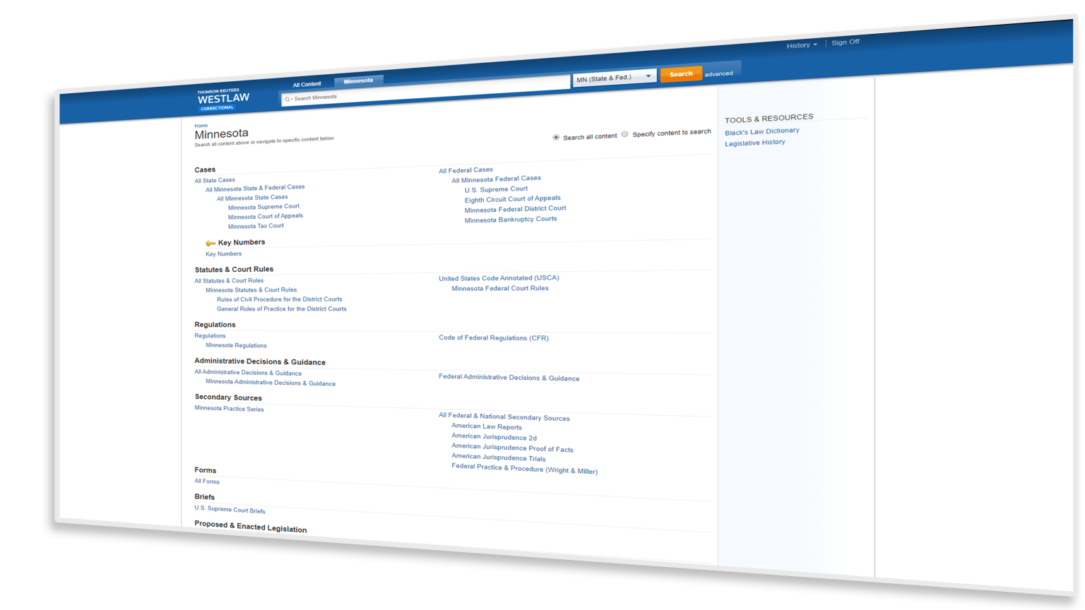 Westlaw Correctional | Thomson Reuters