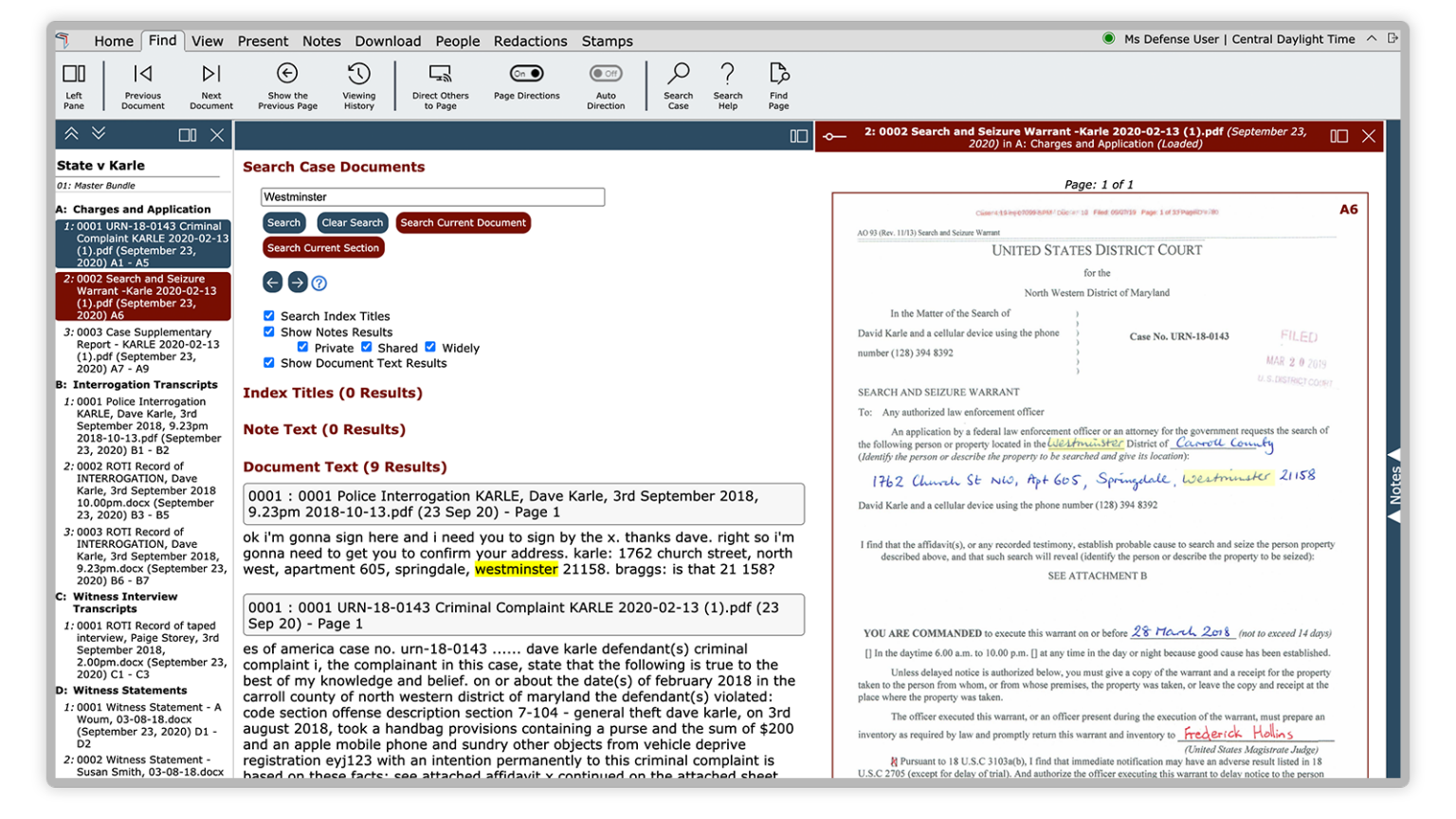 Case Center for Courts | Thomson Reuters