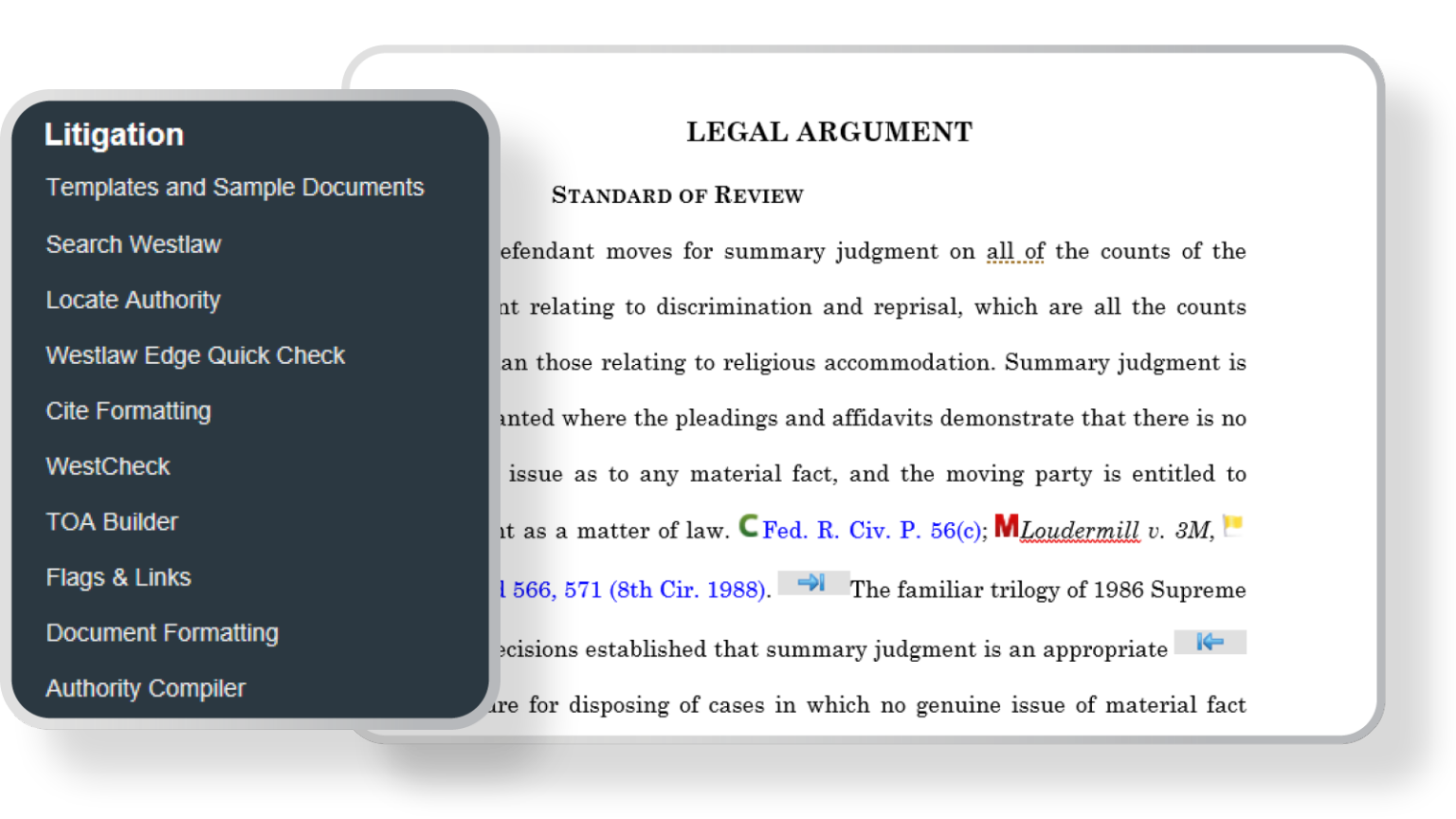 Drafting Assistant for litigation documents | Thomson Reuters